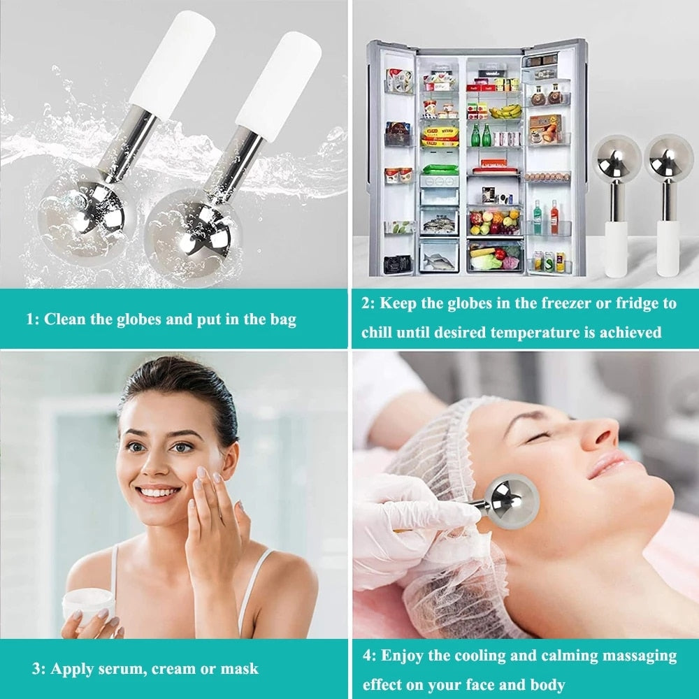Facial Cooling Ice Globes – Skincuity